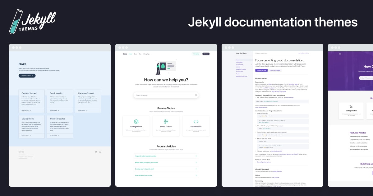 Jekyll Documentation Themes