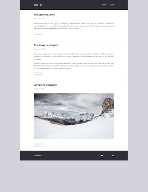 Contrast – A simple blog theme – Jekyll Themes