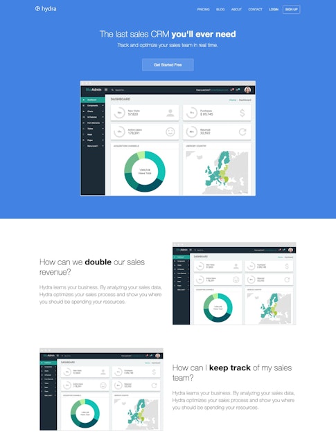 Hydra – Product or SaaS marketing theme – Jekyll Themes