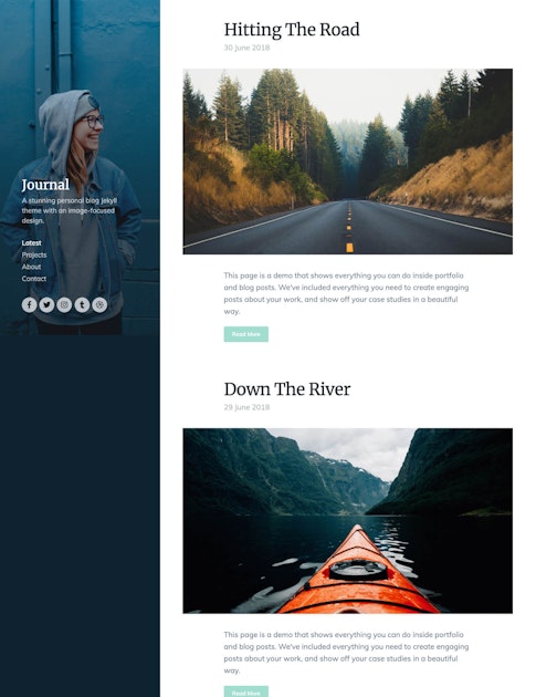 Journal – A stunning personal website/blog theme – Jekyll Themes