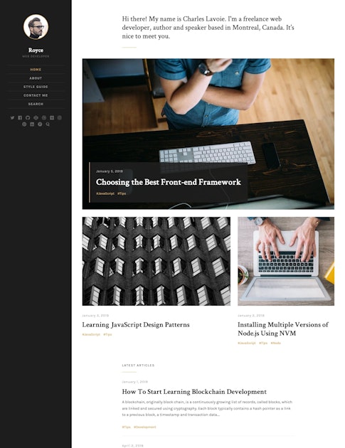 New Jekyll blog theme for writers – Jekyll Themes