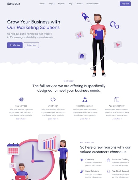 Sandbox – Creative business + startup theme – Jekyll Themes
