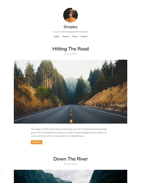 Simples – A super simple blogging theme for Jekyll – Jekyll Themes